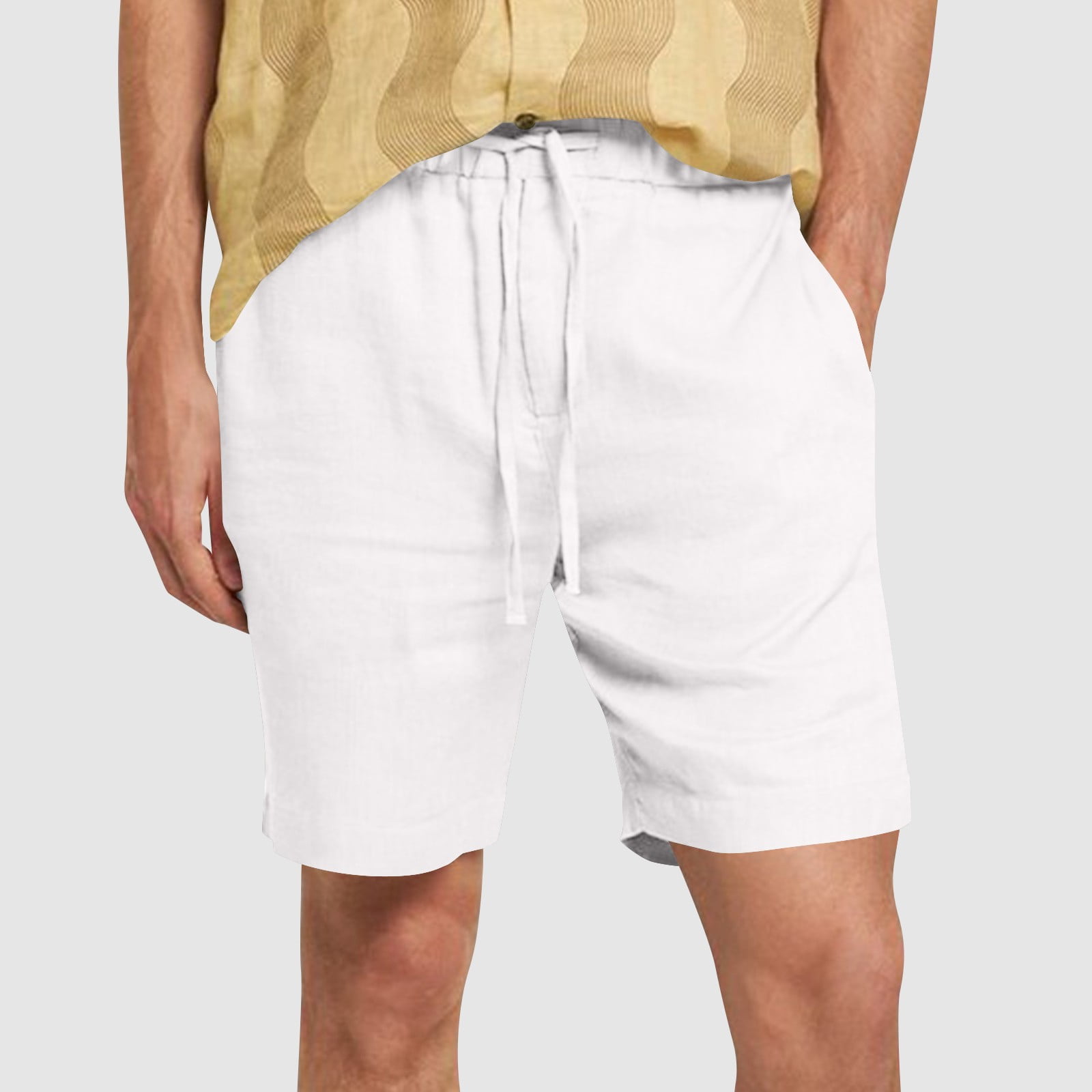 Mens Summer Swim Shorts Muscle Men's Casual Shorts Imitation Cotton And ...