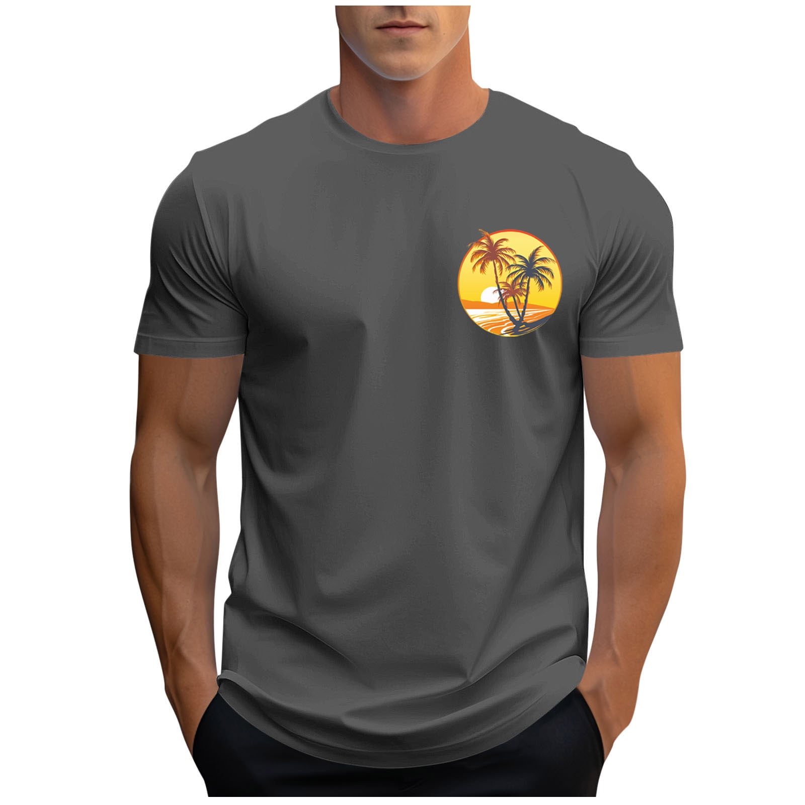 Mens Summer Tops Casual Plus Size Work Blouses for Men Office ...