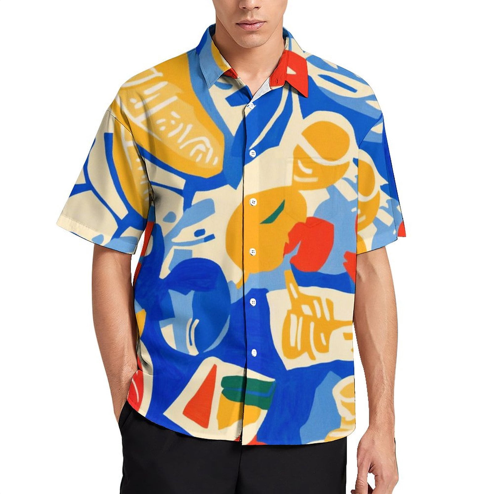 Mens Summer Tropical Fruits with Exotic Flavors Shirts Button Down ...