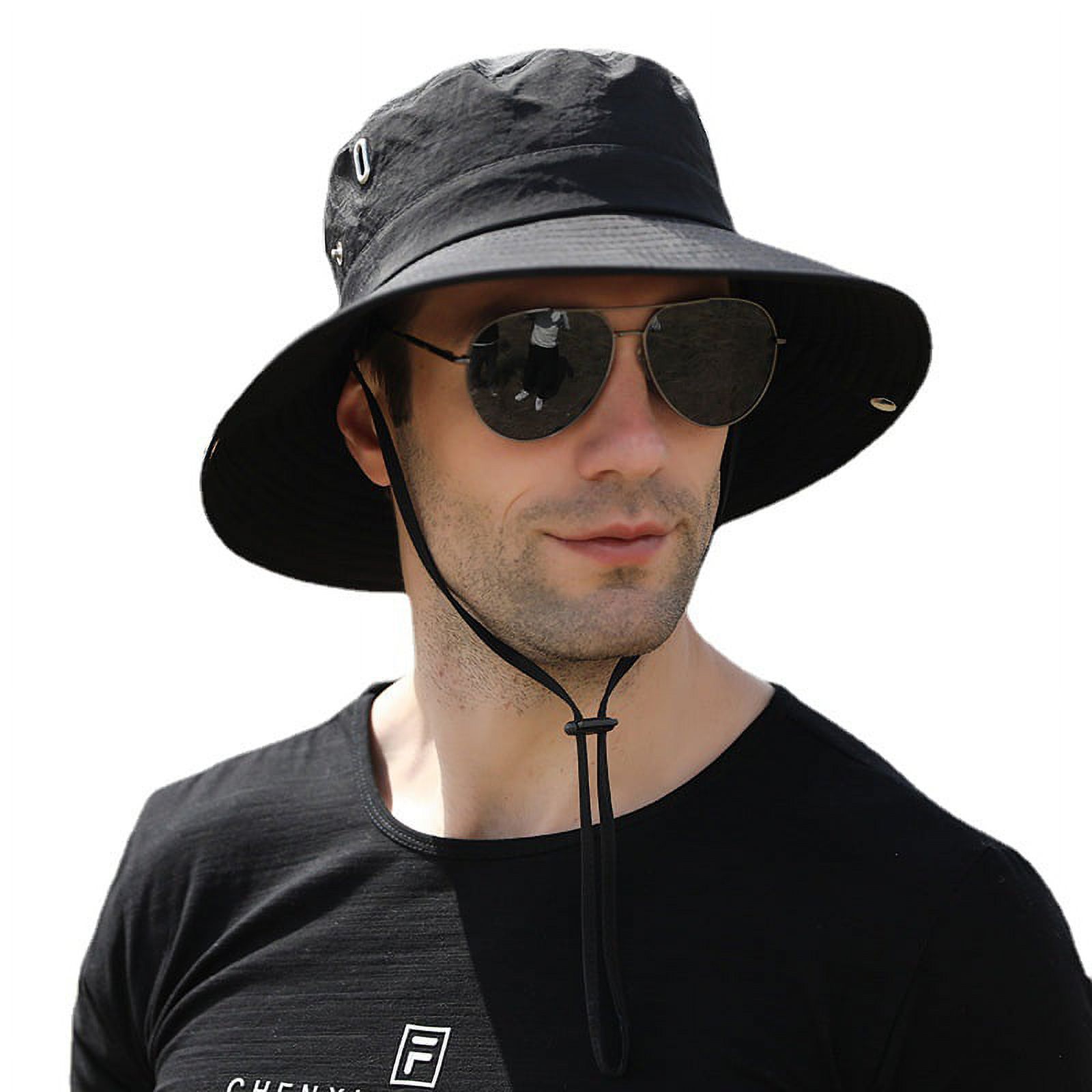 Mens Sun Hat for Men and Women Fishing Hat Wide Brim Safari Hat ...