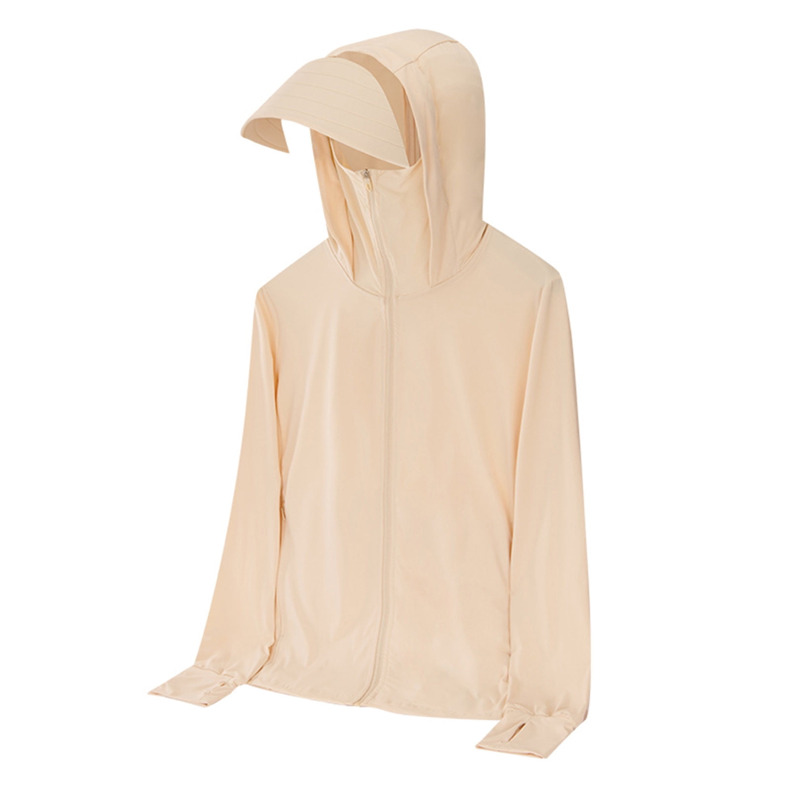 Mens Sun Protection Hoodie with Mask & Visor UPF 50+ Long Sleeve Sun ...