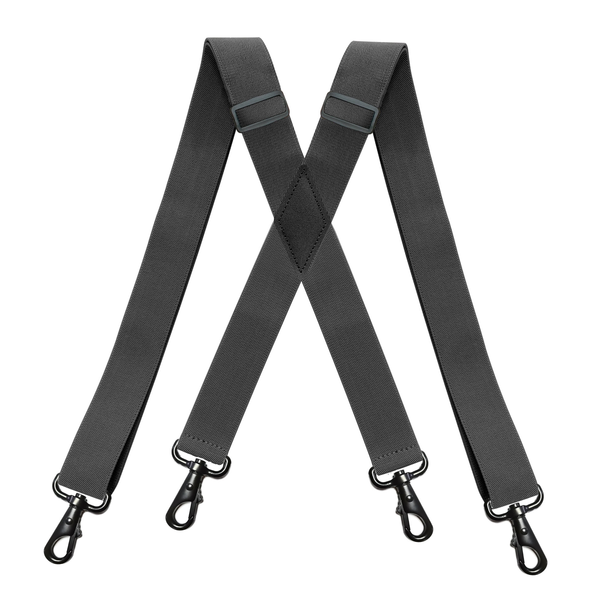 Mens Suspender 4 Swivel Strong Hooks Adjustable Braces Elastic ...