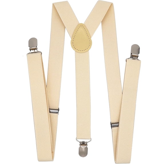 Mens Suspenders 1" Inch Elastic Adjustable Y-Back Clip-on Suspender ...