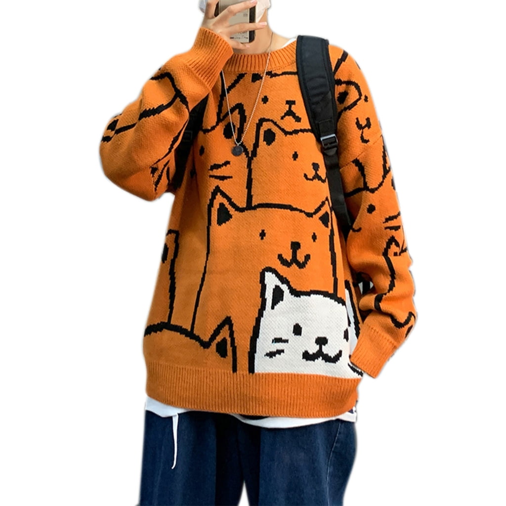Mens Sweater 2023 Autumn Winter Men Long Sleeve Pullovers Outwear ...