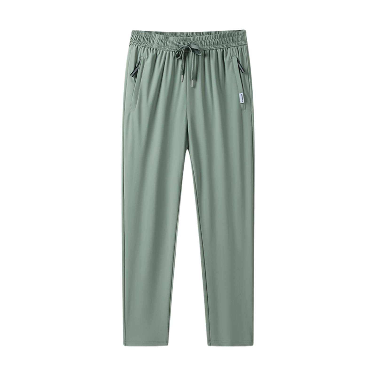 Mens Sweatpants Lightweight Quick Dry with Zip Pockets Breathable ...