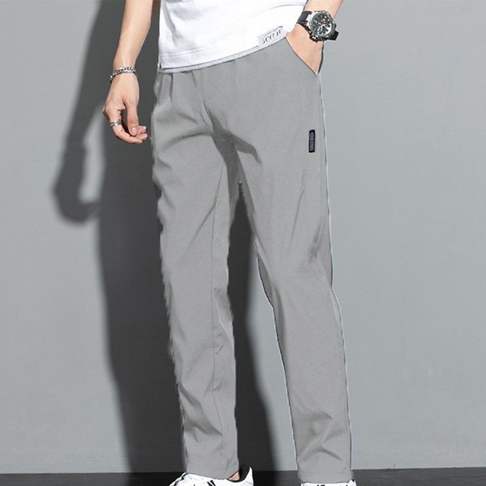 Mens Sweatpants Loose Stretch Active Track Joggers Pockets Gym Workout ...