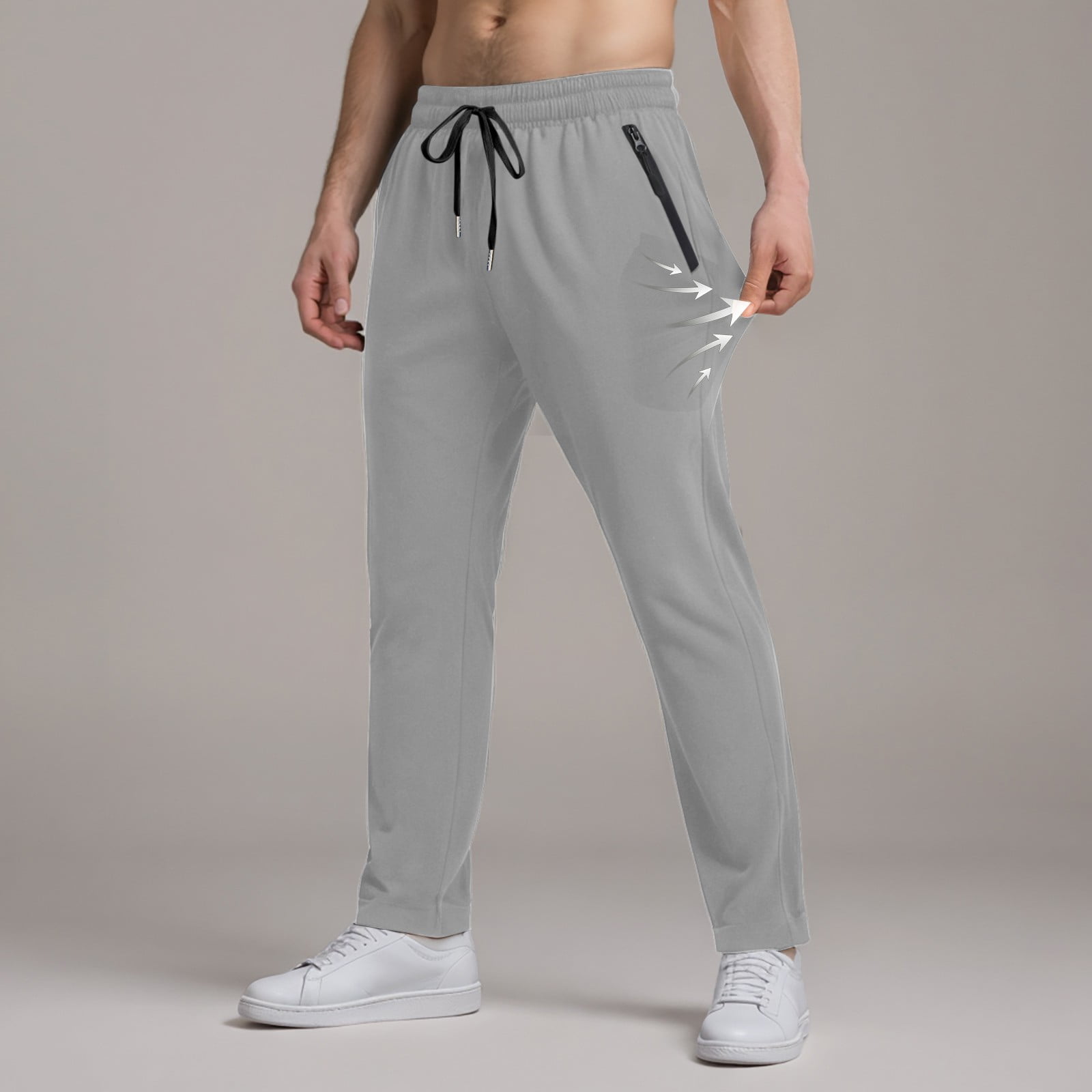 Mens Sweatpants with Pockets Pants for Men Relaxed Fit Stretch Quick ...