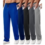 Mens Sweatpants with Zipper Pockets 5 Pack Mens Joggers for Men Open ...