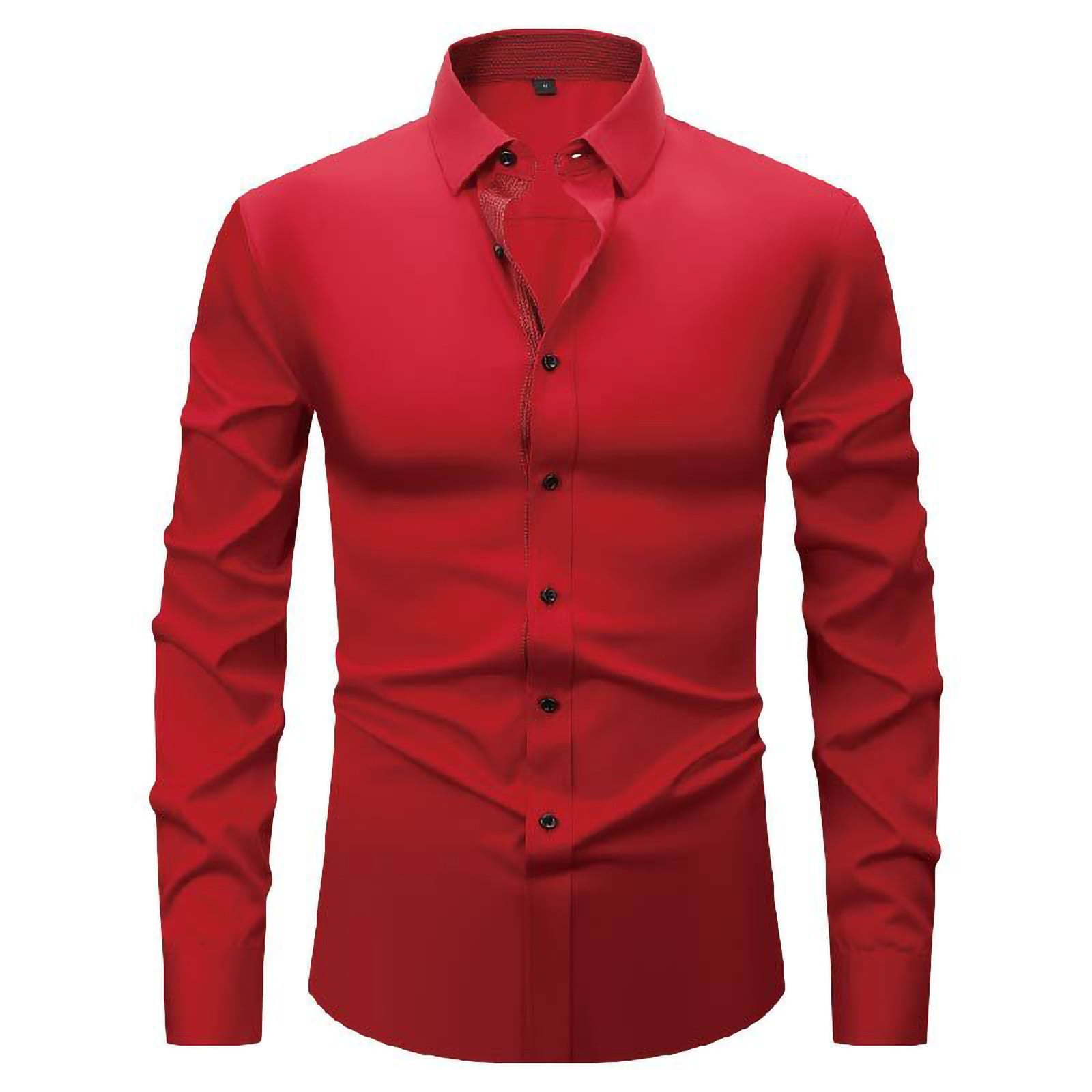 Mens Sweatshirts, Fashion Patchwork Dress Shirts for Men Long Sleeve ...