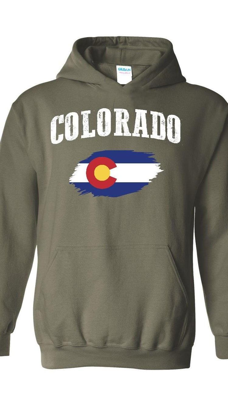 Mens Sweatshirts and Hoodies - Colorado Flag - Walmart.com