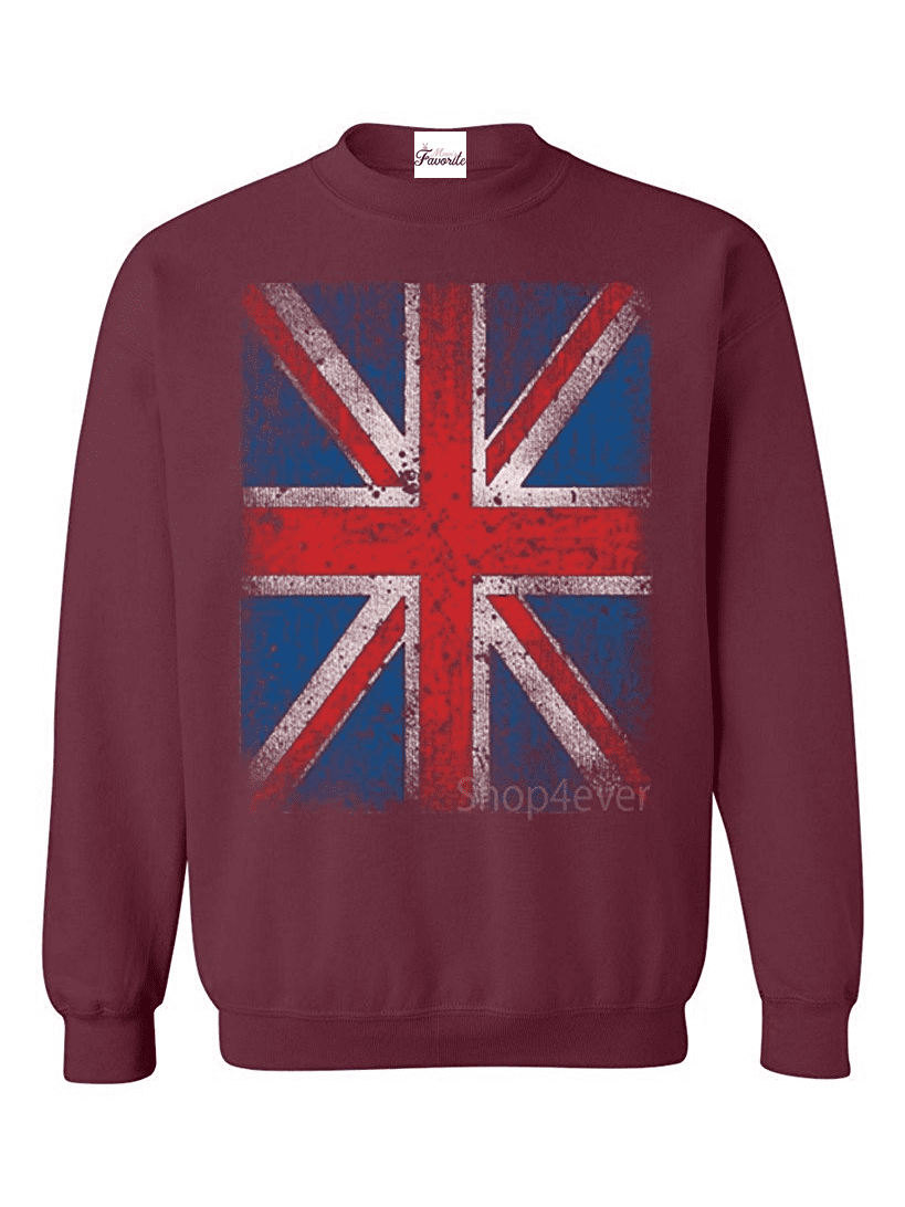 Mens Sweatshirts and Hoodies - Union Jack British Flag - Walmart.com