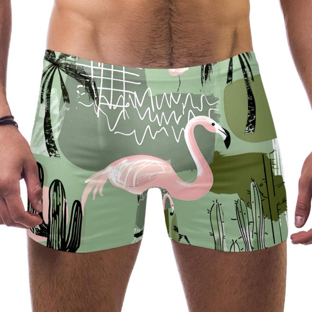 Mens Swim Briefs Mens Athletic Swimwear Jammers Modern Abstract