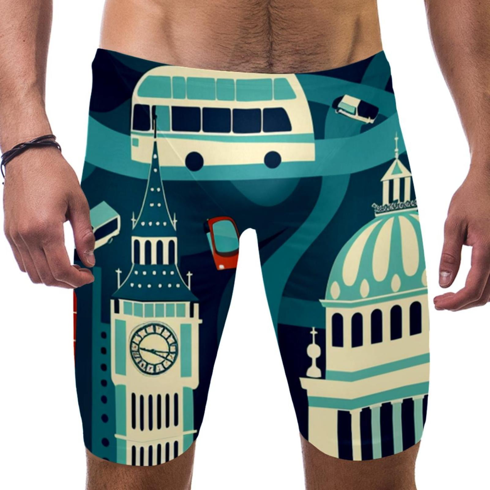 Mens Swim Briefs Mens Jammers For Swimming London Uk Cartoon Bus