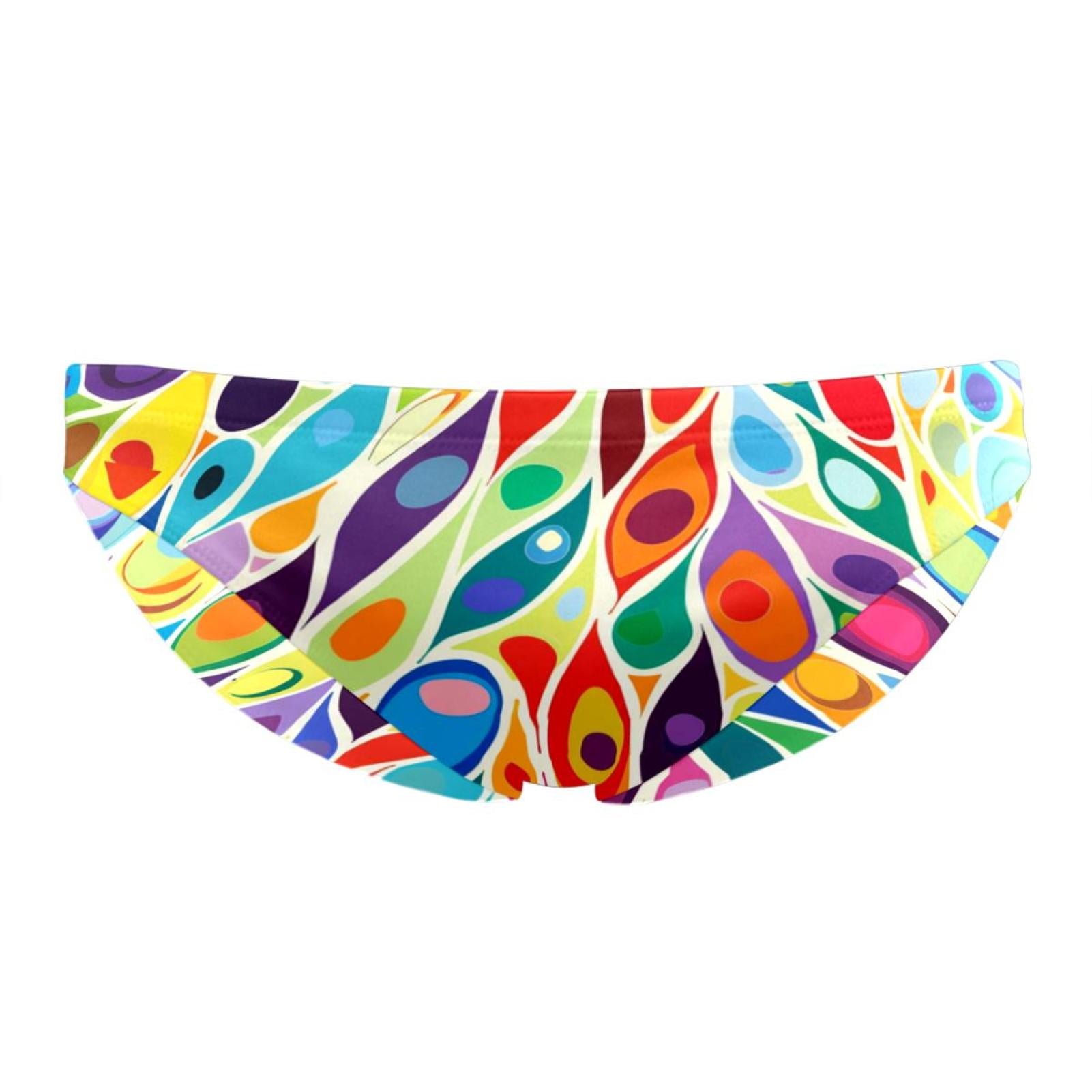 Mens Swim Briefs Mens Swim Jammers Modern Cartoon Colored Leaves