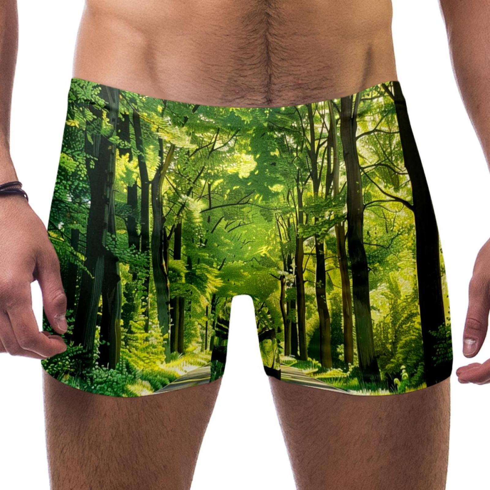 Mens Swim Briefs Mens Swim Jammers Scenic Road And Trees