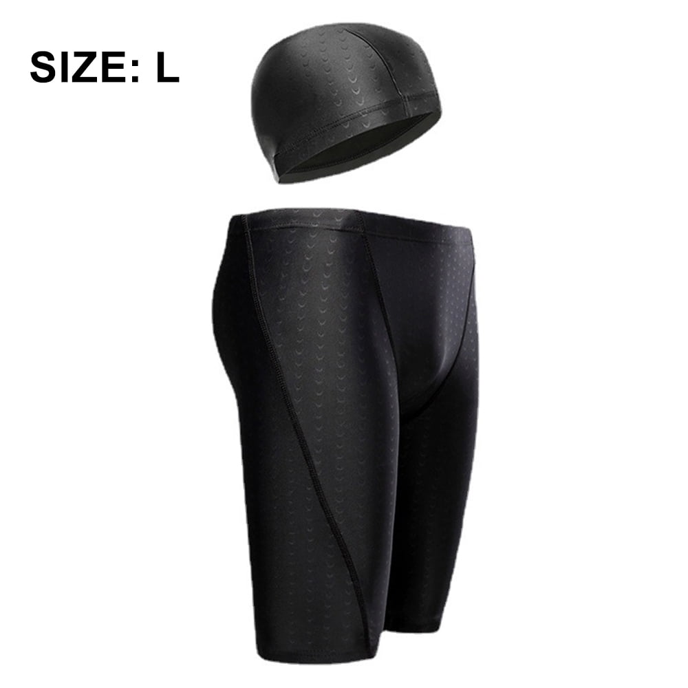 Mens Swim Jammers Endurance Long Racing Training Swimsuit With swimming ...