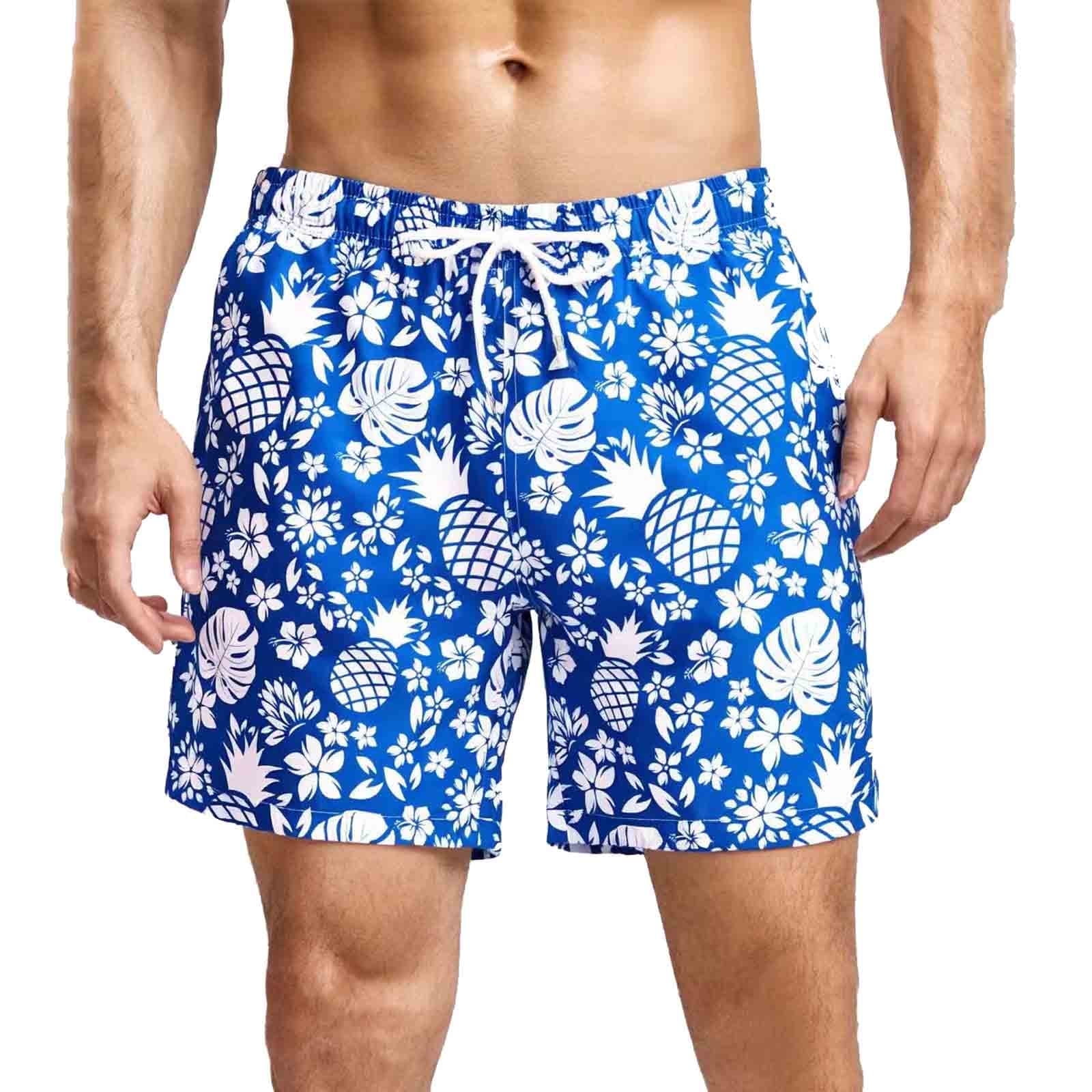 Mens Swim Trunks 5" with Mesh Lining Quick Dry Bathing Suits for Men ...