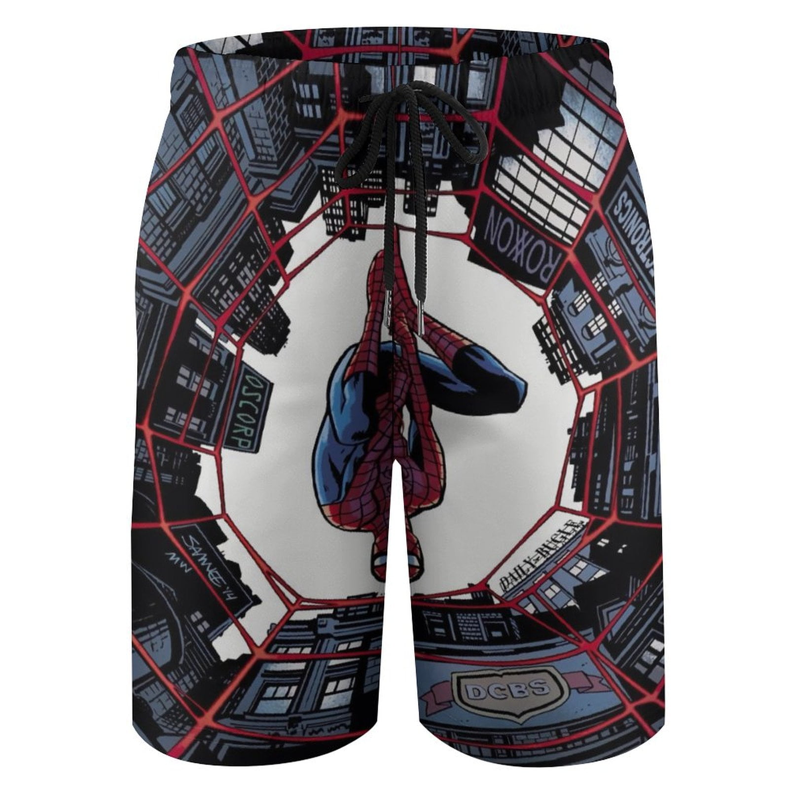 Mens Swim Trunks,Amazing Spider-Man Boys Swim Trunks with Compression ...