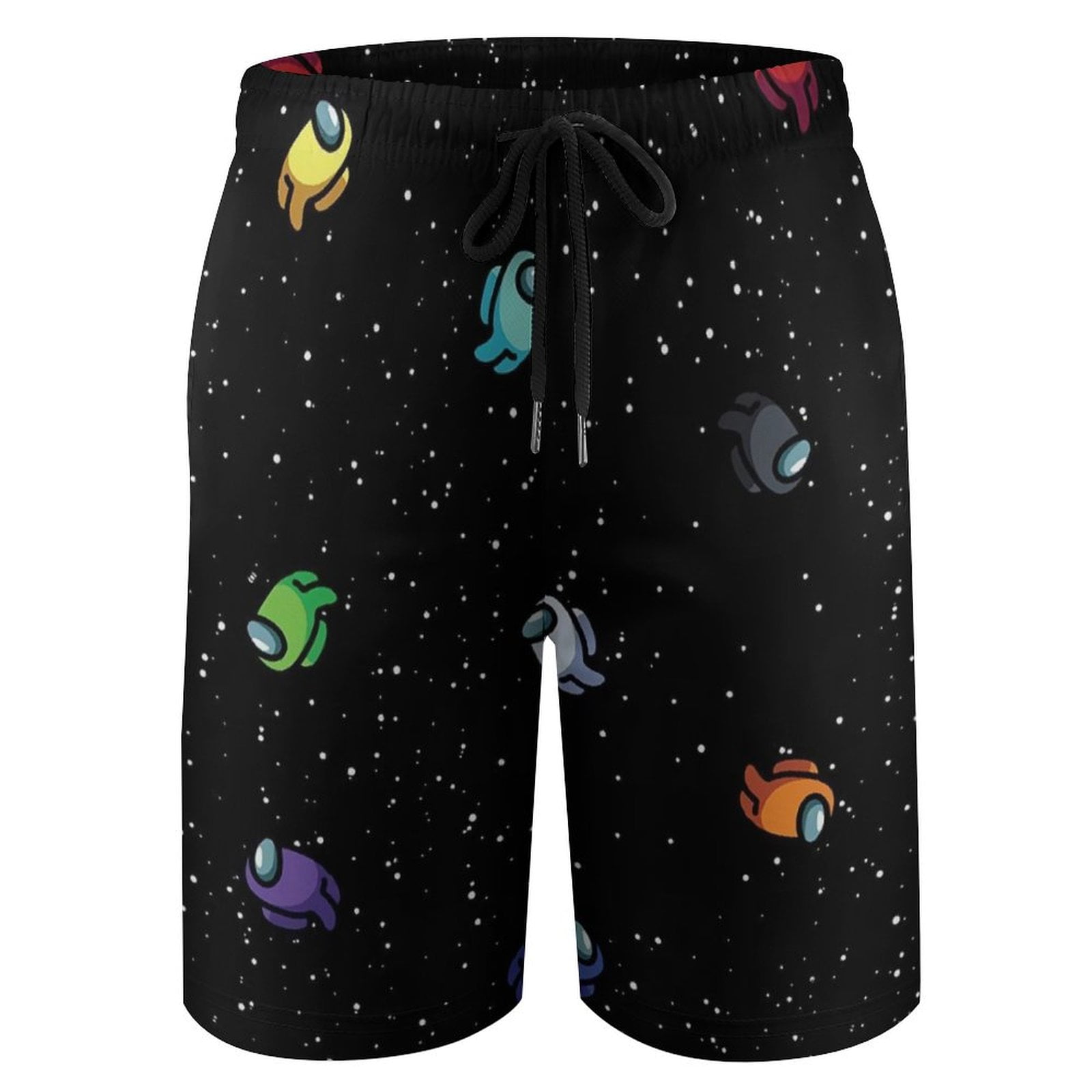 Mens Swim Trunks,Among Us Space Splatter Boys Swim Trunks Compression ...