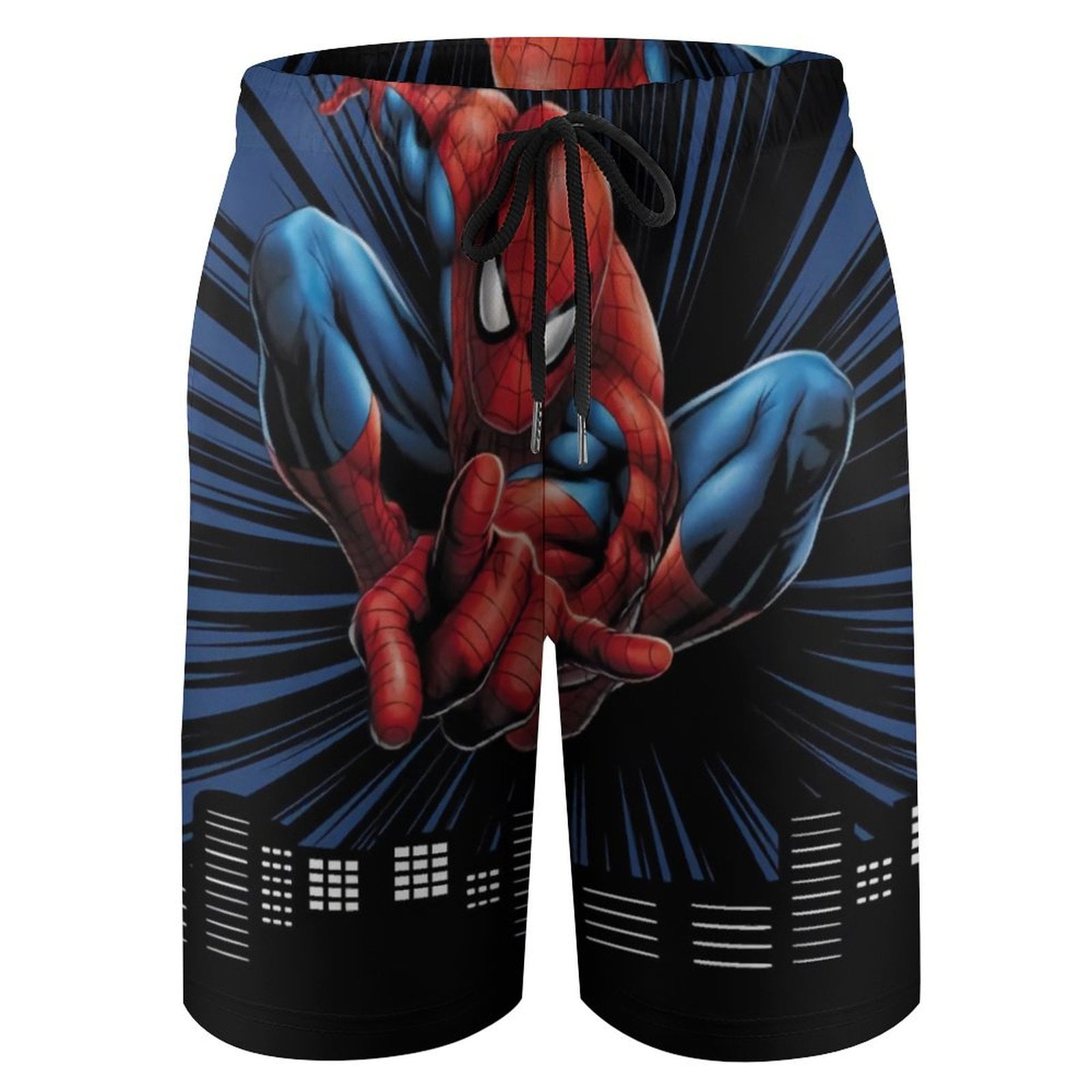 Mens Swim Trunks,Anime Spider-Man Boys Swim Trunks with Compression ...