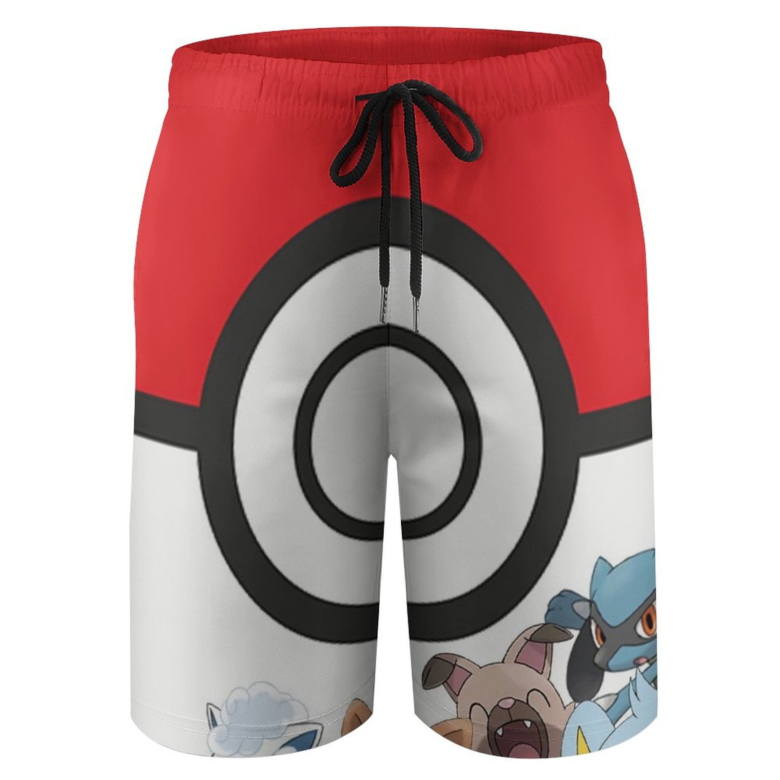 Mens Swim Trunks,Ash Pikachu-Charizard Pokeball Boys Swim Trunks ...