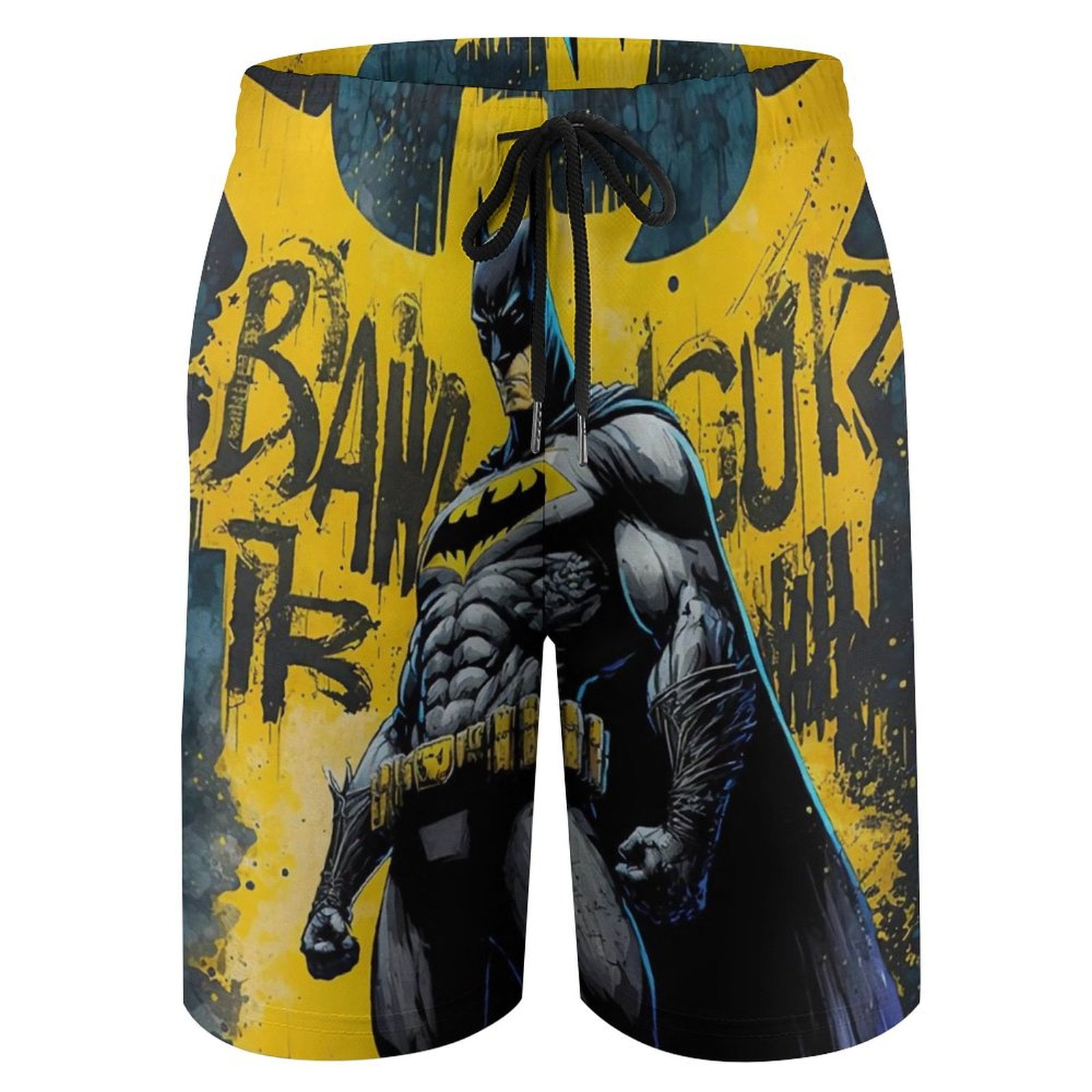 Mens Swim Trunks,Batman Graffiti for Urban Style Boys Swim Trunks with ...