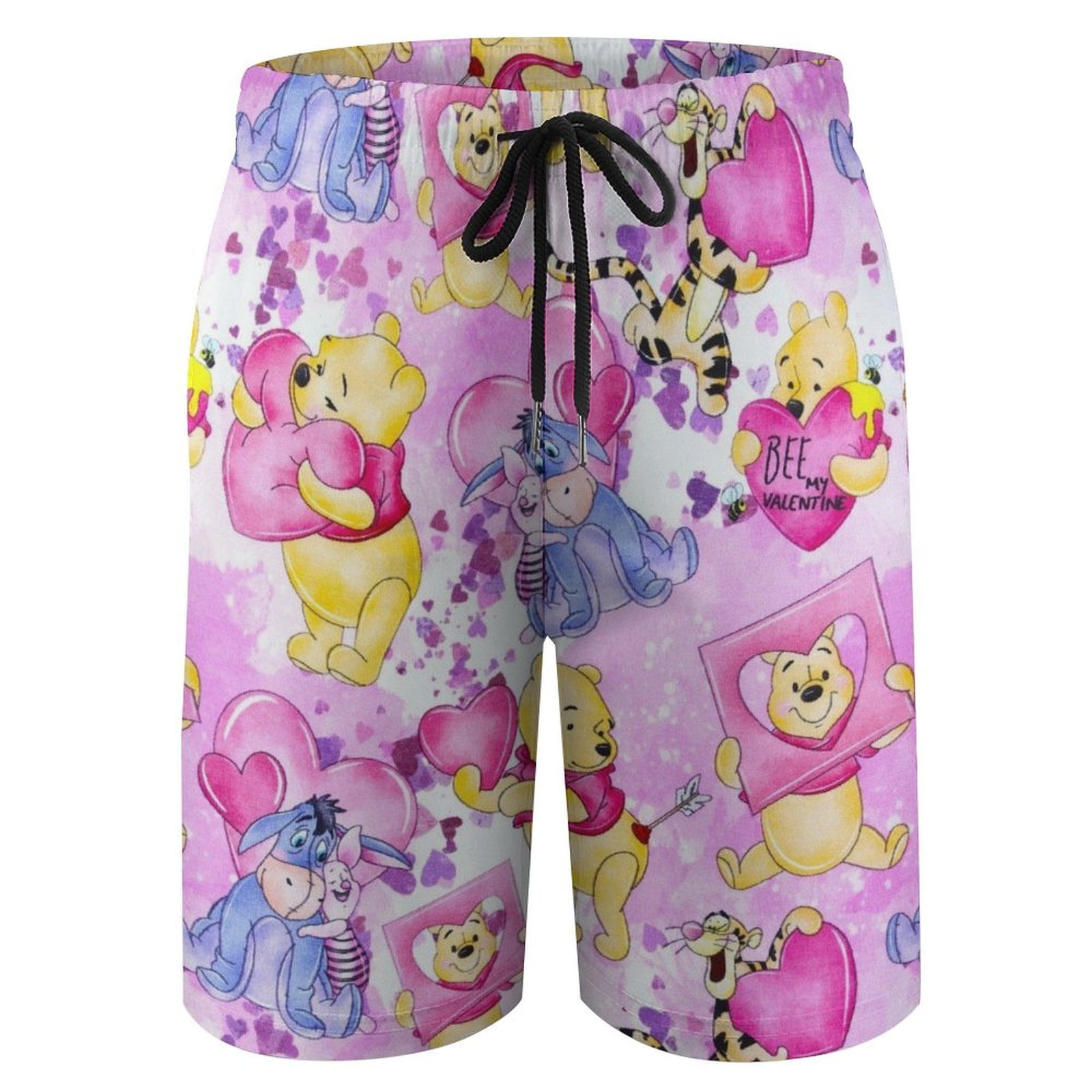 Mens Swim Trunks,Bee My Valentine, Winnie The Pooh Lycra, Tiger, Eeyore ...