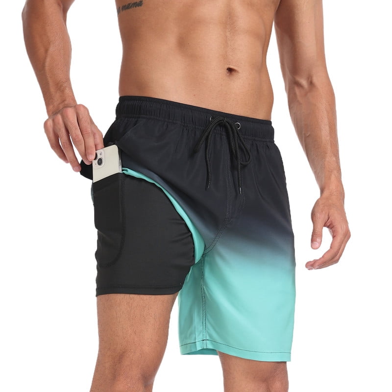 Sovegavy Swim Trunks Men Quick Dry Summer Board Shorts Breathable Swim
