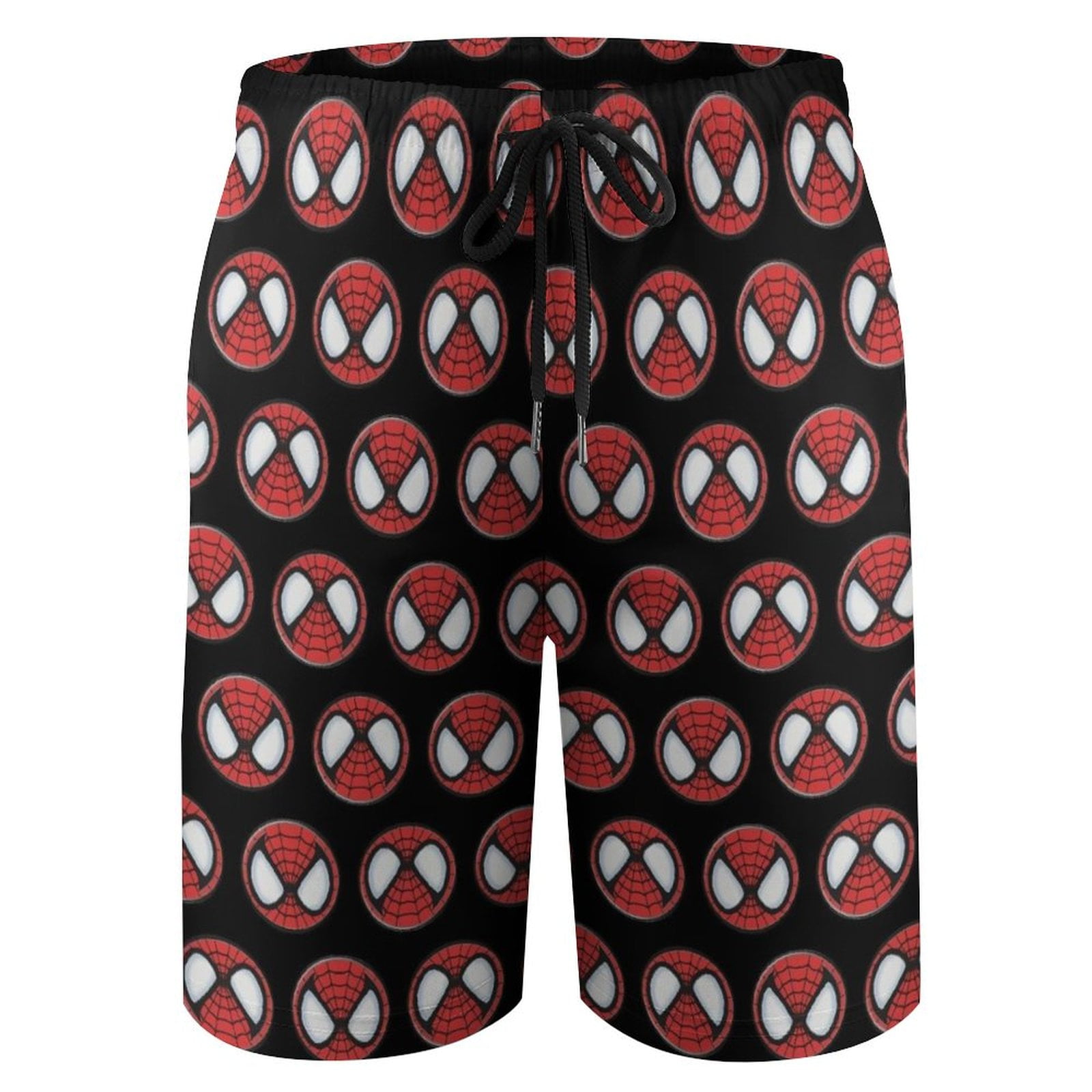Mens Swim Trunks,Cartoon Spider-Man Head Boys Swim Trunks Compression ...