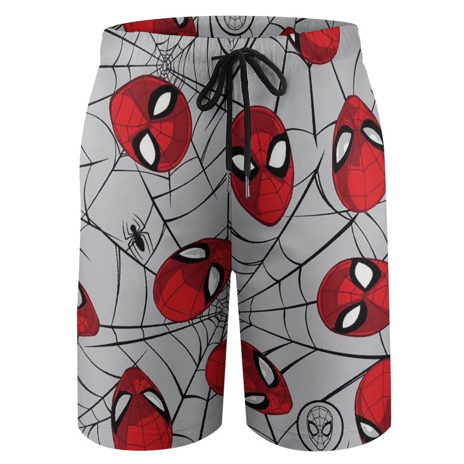 Mens Swim Trunks,Cartoon Spider-Man Head Boys Swim Trunks Swim Shorts ...