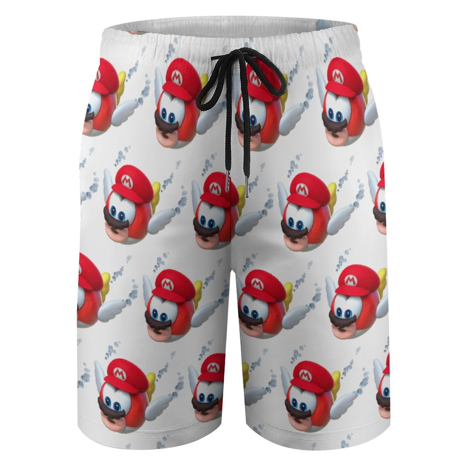 Mens Swim Trunks,Cheep Cheep Art - Super Mario Boys Swim Trunks ...