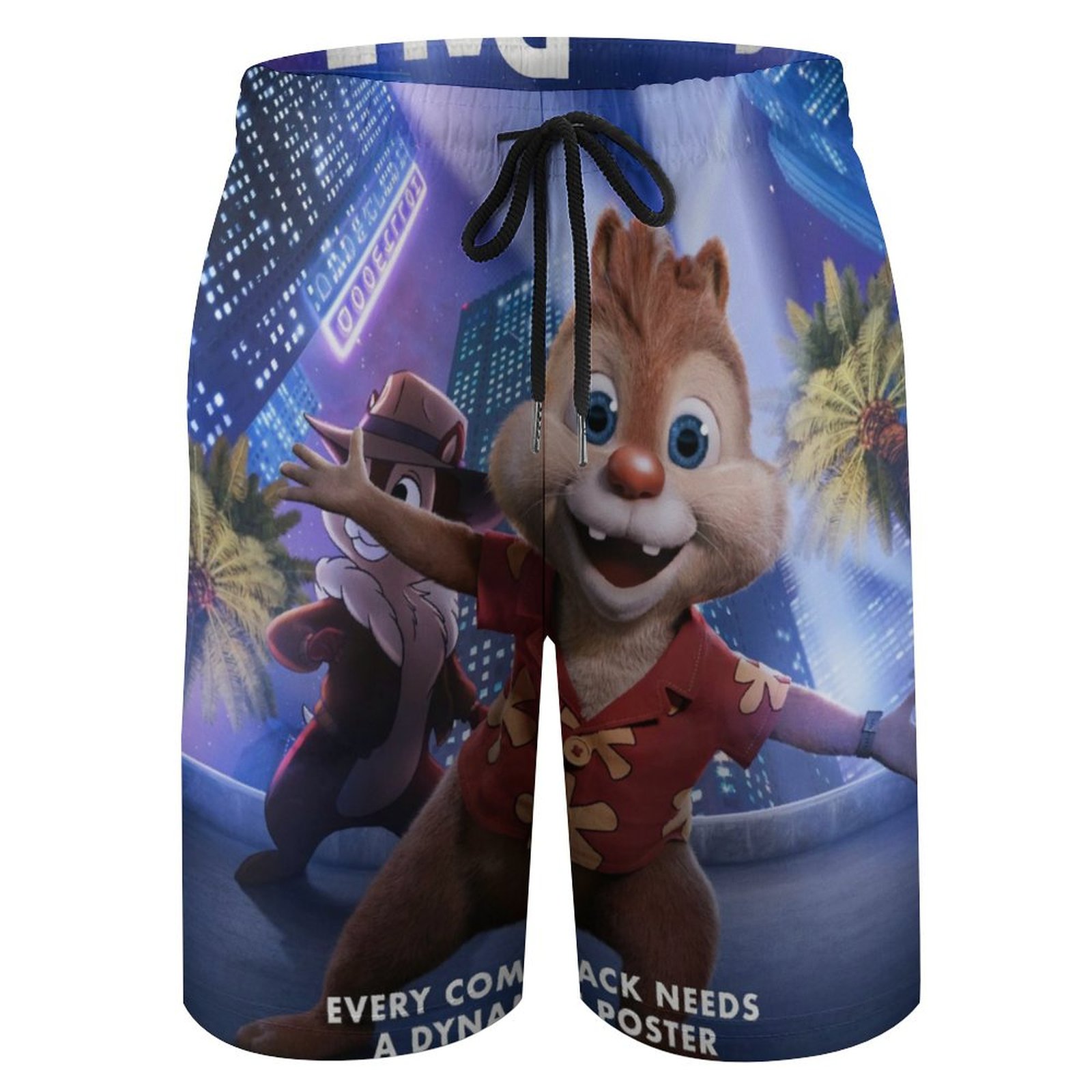 Mens Swim Trunks,Chip 'N Dale Rescue Rangers Group Shot Poster Boys ...