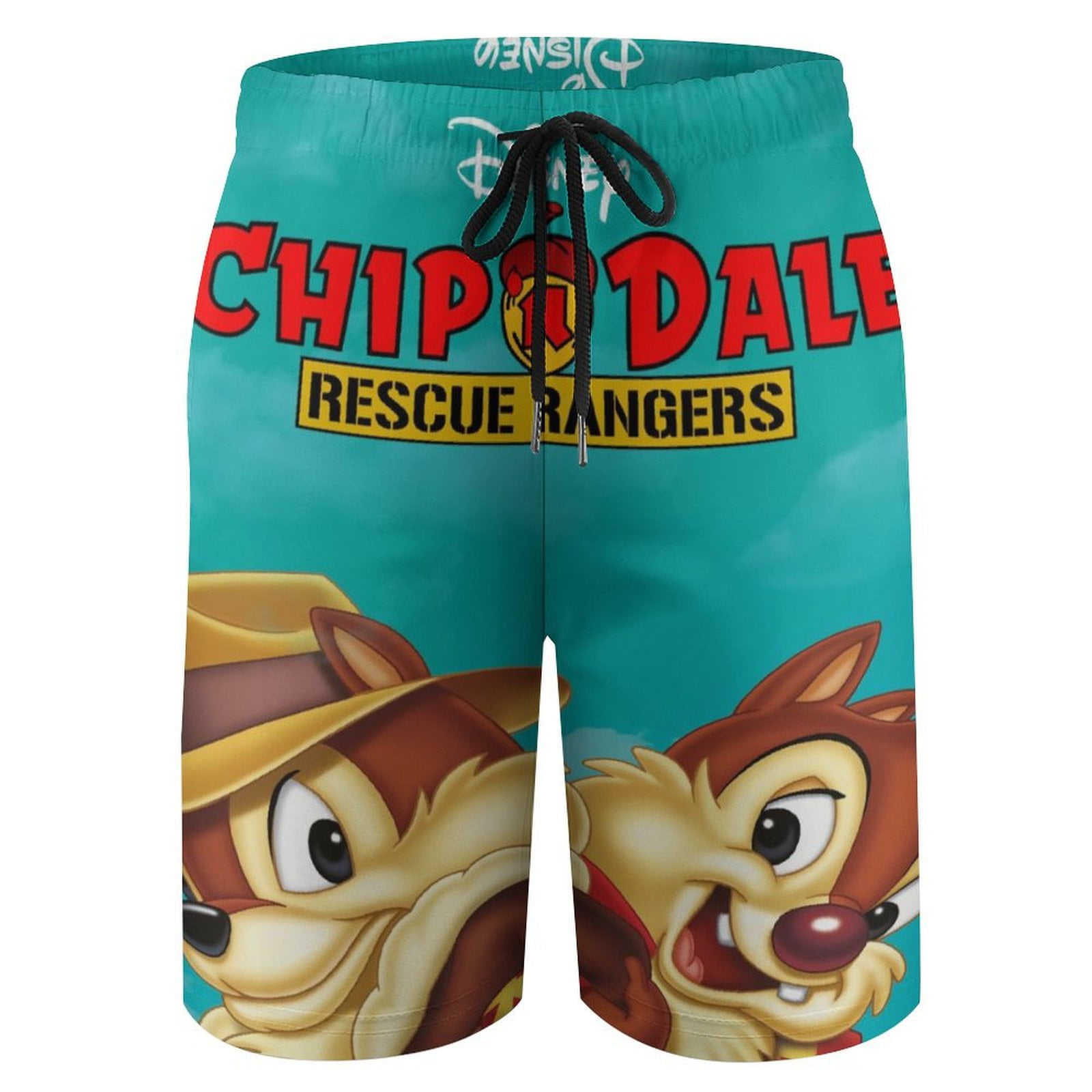 Mens Swim Trunks,Chip 'N Dale Rescue Rangers Group Shot Poster Boys ...