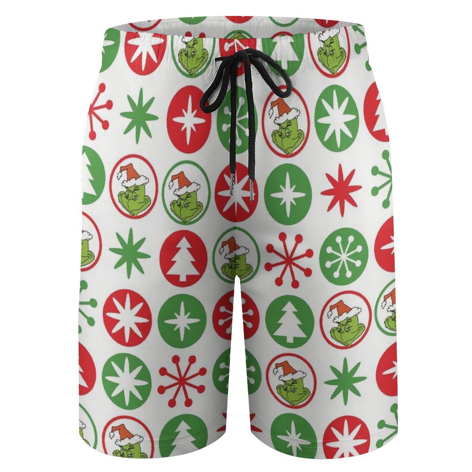 Mens Swim Trunks,Christmas Grinch Dots Boys Swim Trunks Compression ...