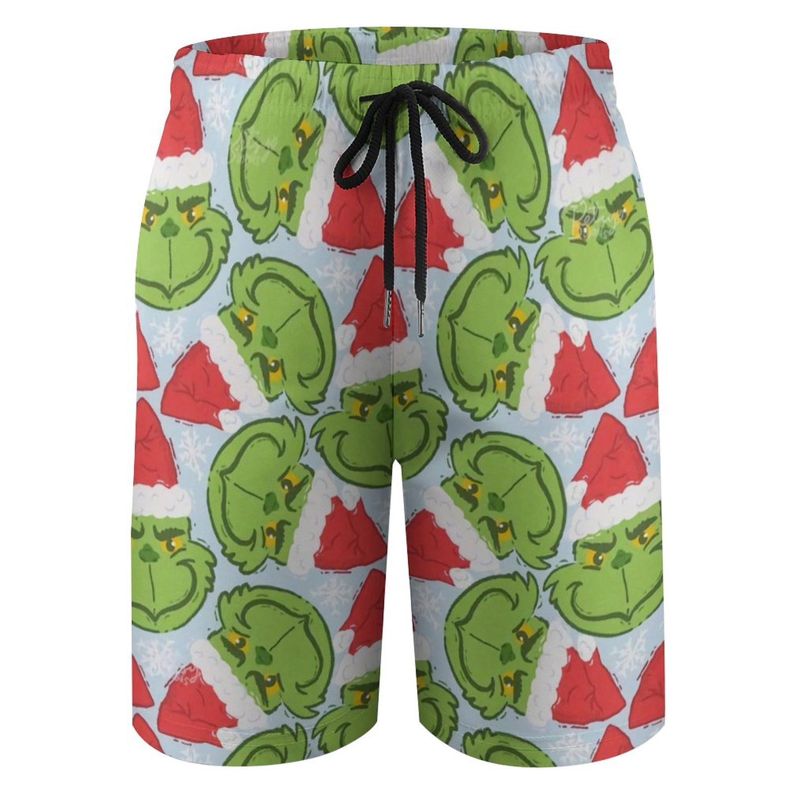 Mens Swim Trunks,Christmas Grinch Head Boys Swim Trunks Swim Shorts ...