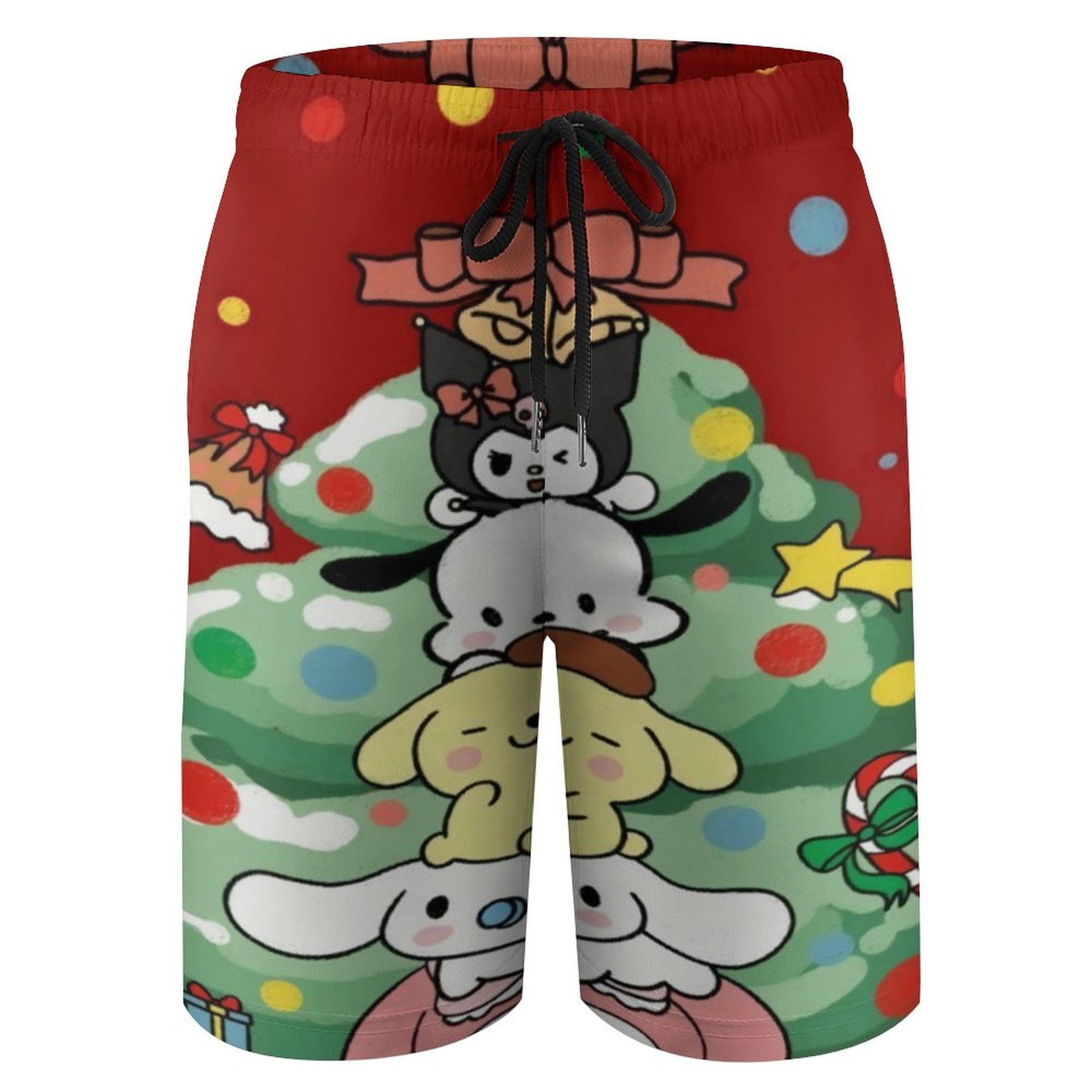 Mens Swim Trunks,Christmas Kuromi Mymelody Cinnamoroll Boys Swim Trunks ...