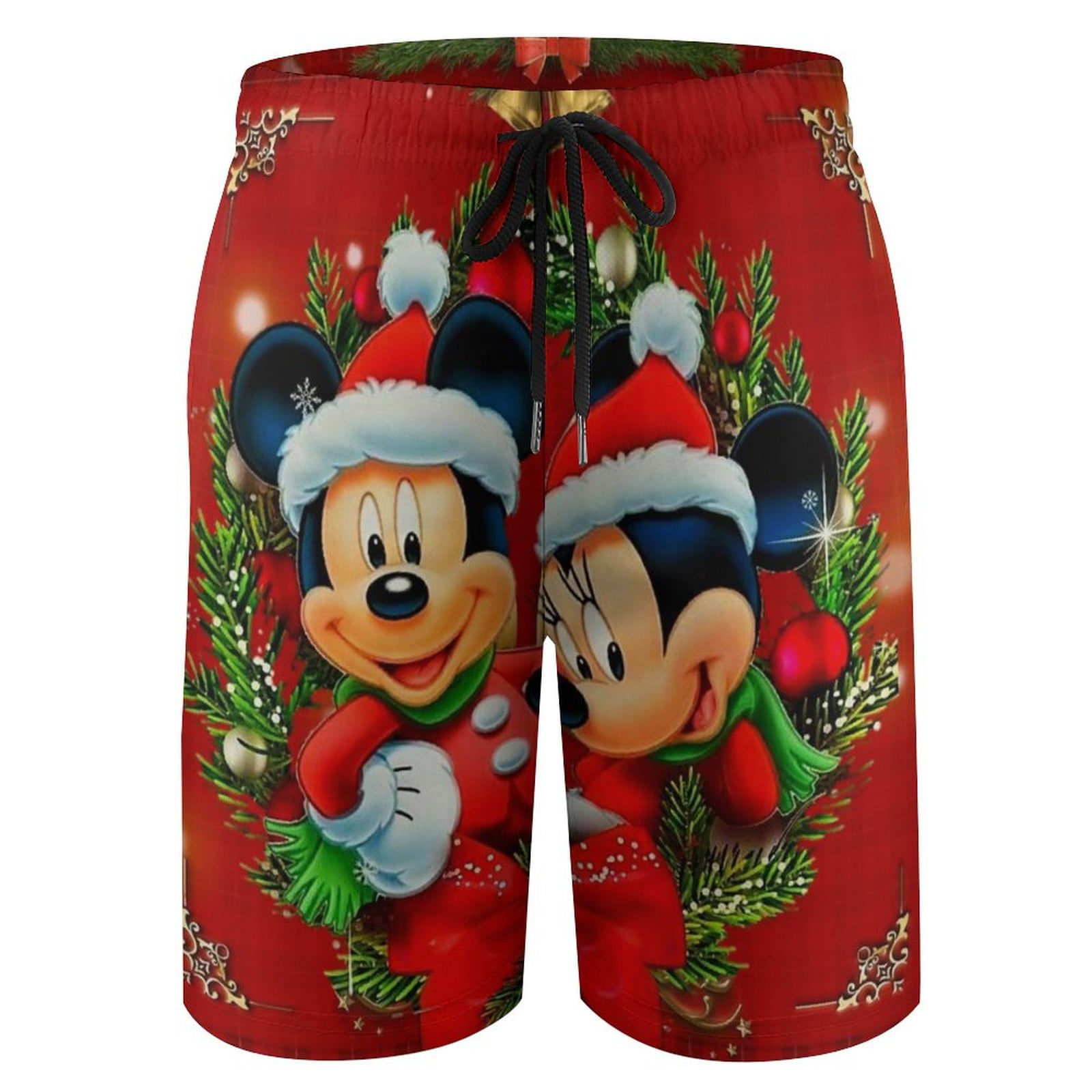 Mens Swim Trunks,Christmas Mickey E Minnie Boys Swim Trunks Compression ...