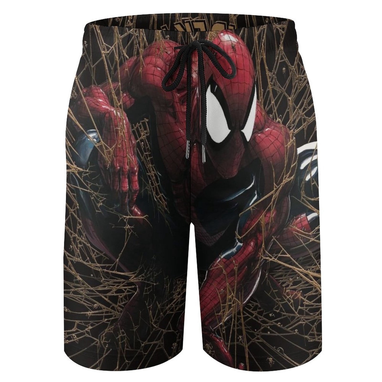 Mens Swim Trunks,Comics Spider-Man Boys Swim Trunks Swim Shorts Quick ...