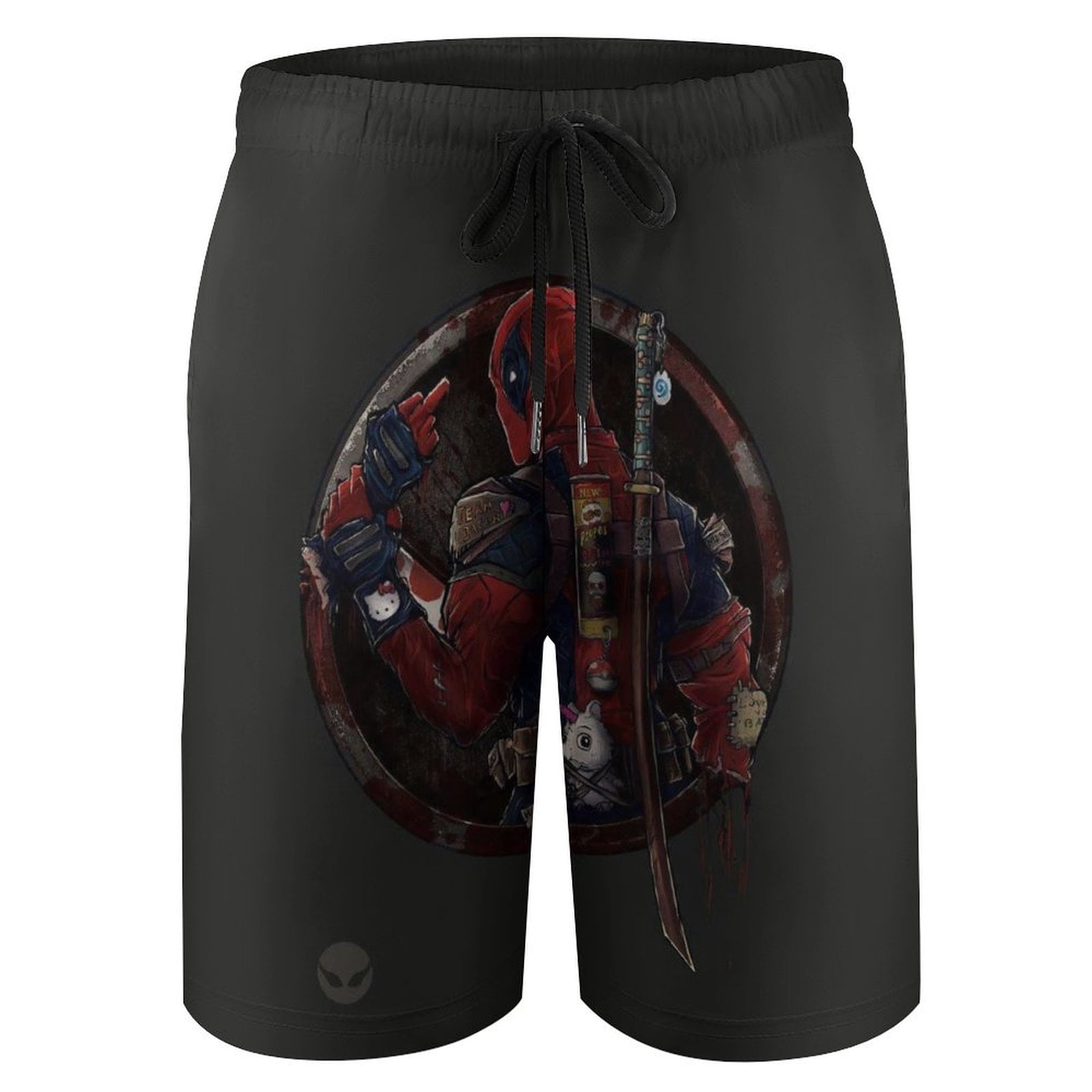 Mens Swim Trunks,Deadpool Boys Swim Trunks Compression Liner Swim ...