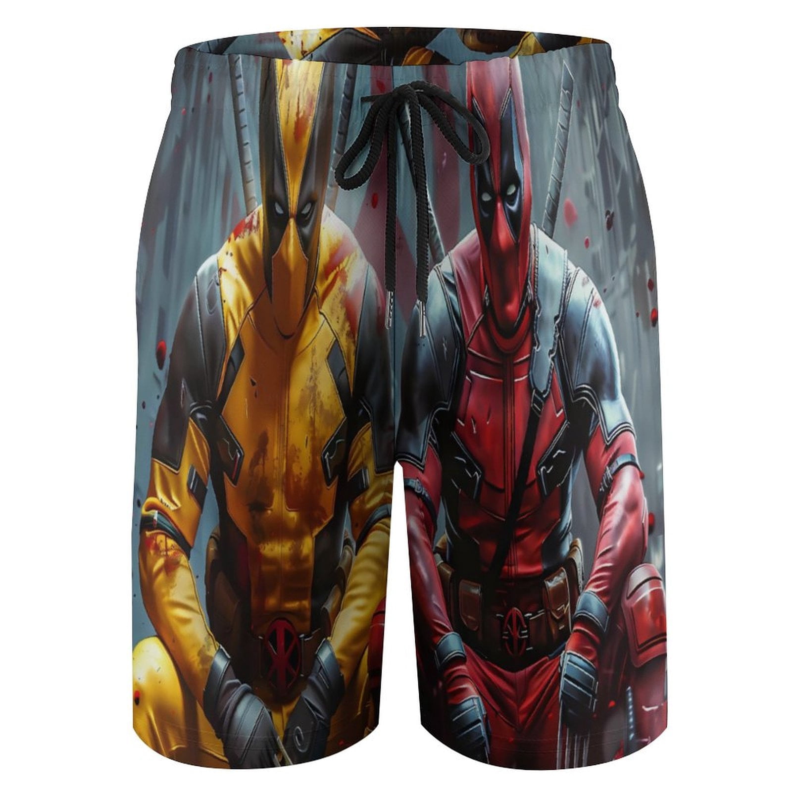 Mens Swim Trunks,Deadpool & Wolverine Boys Swim Trunks with Compression ...