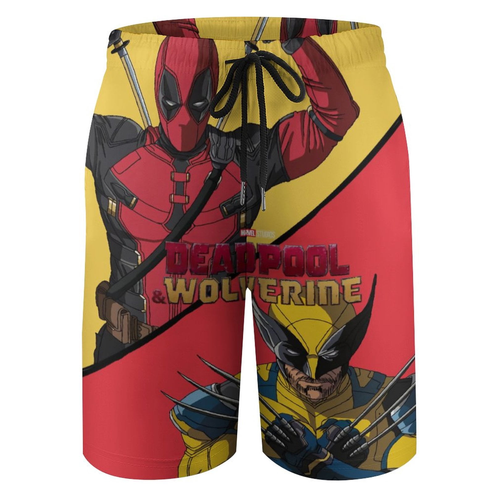 Mens Swim Trunks,Deadpool & Wolverine Boys Swim Trunks with Compression ...