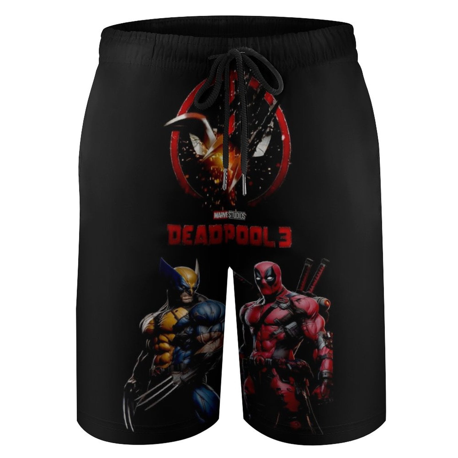 Mens Swim Trunks,Deadpool & Wolverine Boys Swim Trunks with Compression ...