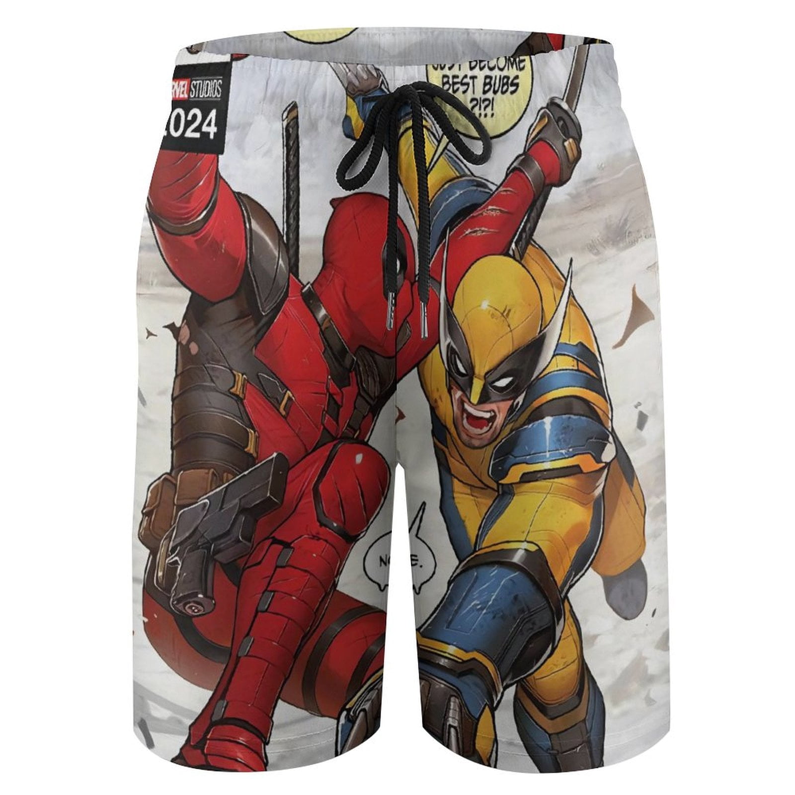 Mens Swim Trunks,Deadpool & Wolverine Boys Swim Trunks with Compression ...