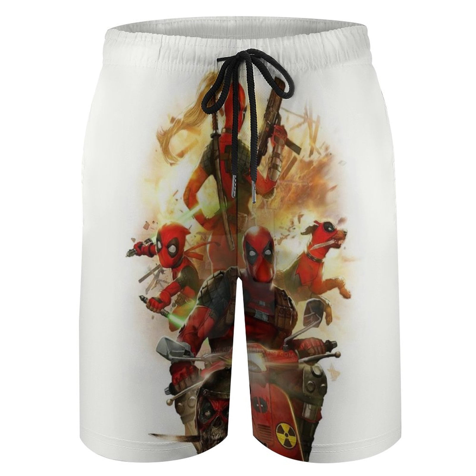 Mens Swim Trunks,Deadpool & Wolverine Boys Swim Trunks Compression ...