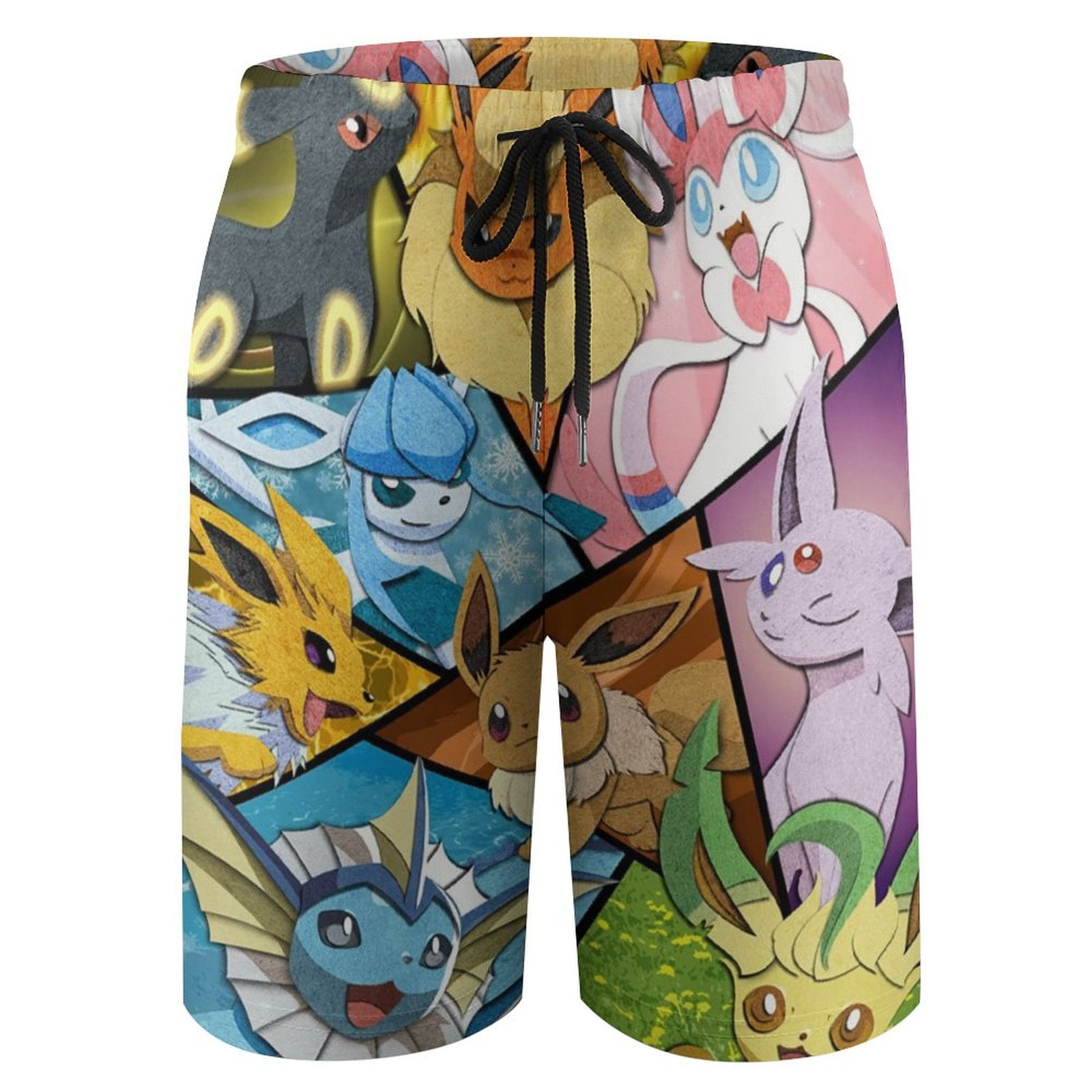 Mens Swim Trunks,Eevee Vaporeon Flareon Jolteon Umbreon Espeon Leafeon Glaceon Sylveon Boys Swim ...