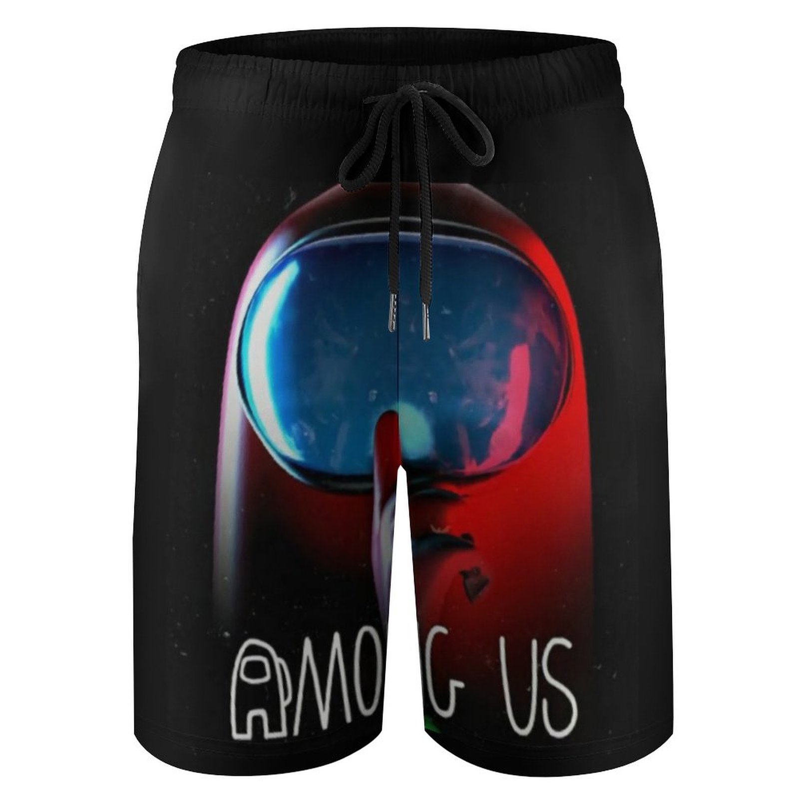 Mens Swim Trunks,Funny Among Us Shhhhh Boys Swim Trunks with Boxer ...