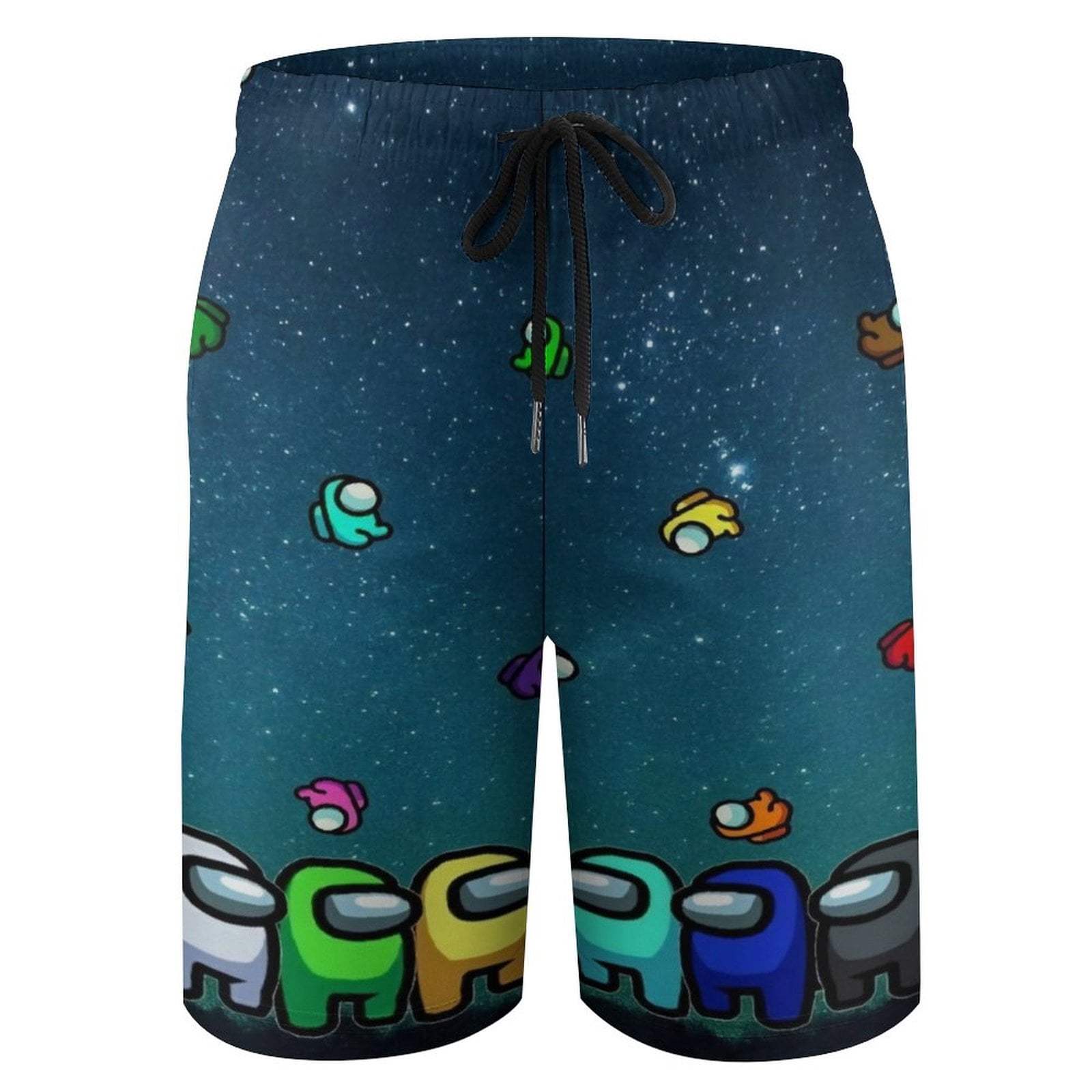 Mens Swim Trunks,Game Among Us Boys Swim Trunks with Boxer Brief Liner ...
