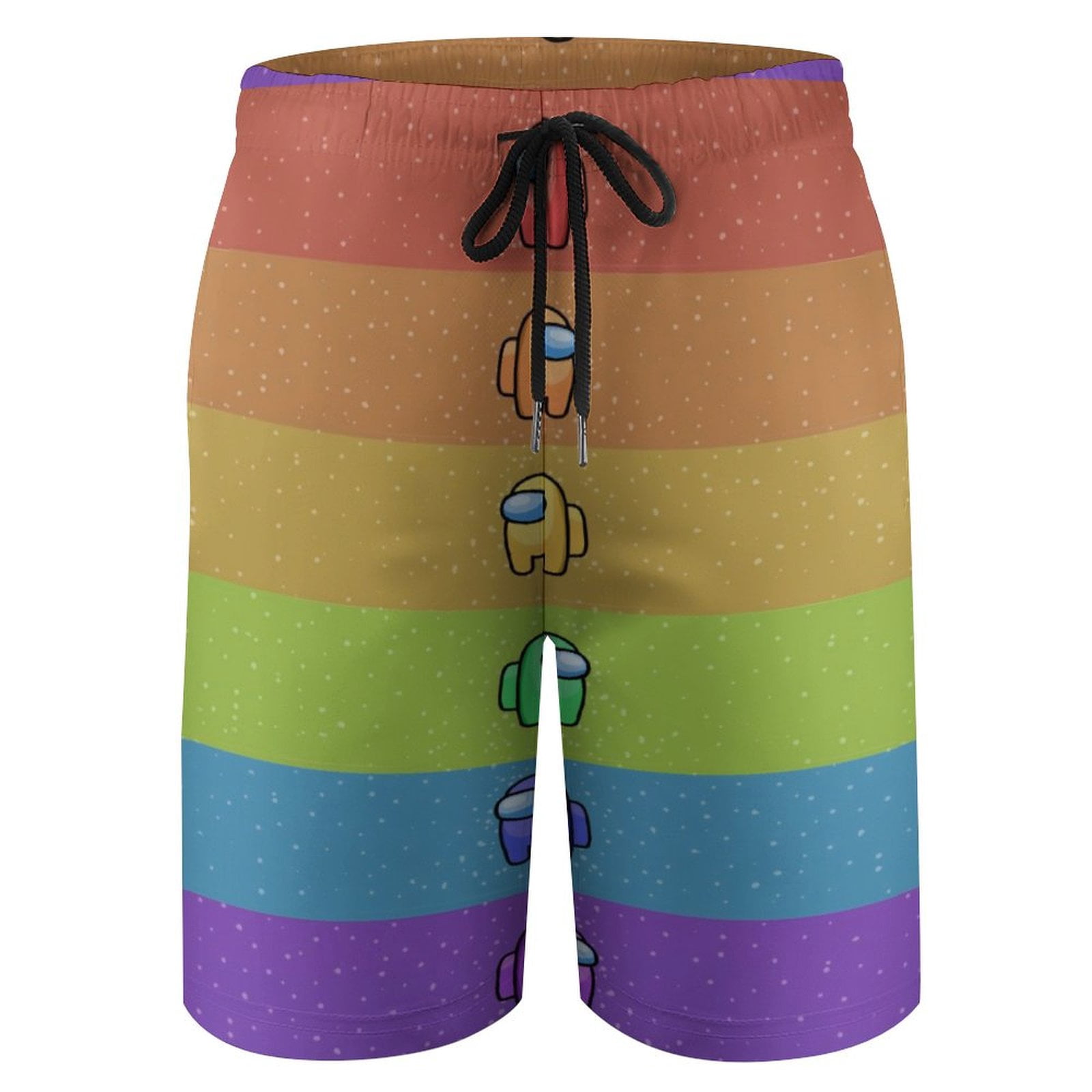 Mens Swim Trunks,Games Impostor Rainbow Among Us Boys Swim Trunks ...