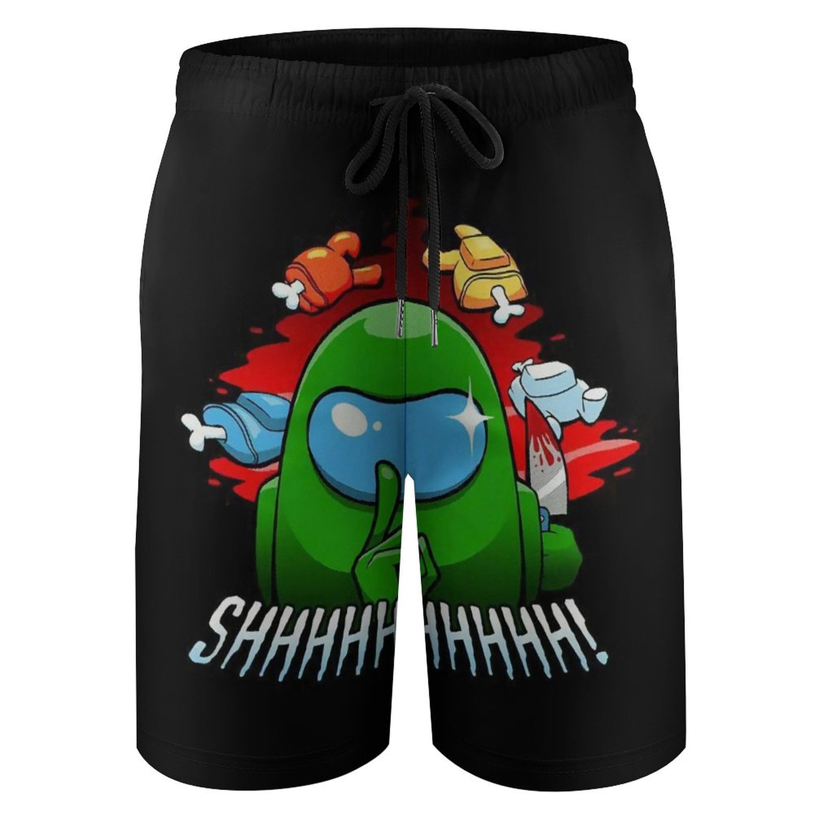 Mens Swim Trunks,Gaming Among-Us Imposter Crewmate Boys Swim Trunks ...