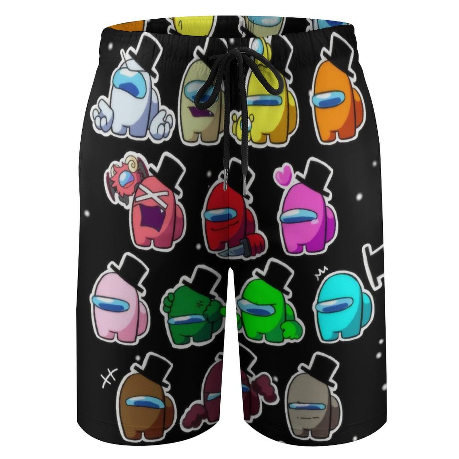 Mens Swim Trunks,Gaming Among-Us Imposter Crewmate Boys Swim Trunks ...